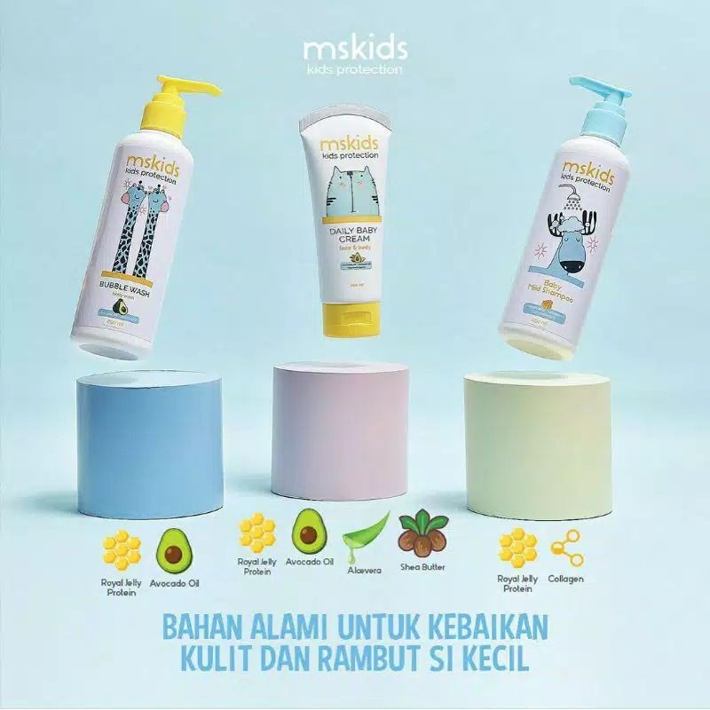 Jual MS KIDS BY MS GLOW MSKIDS PAKET ISI 3 perawatan si kecil buah hati ...