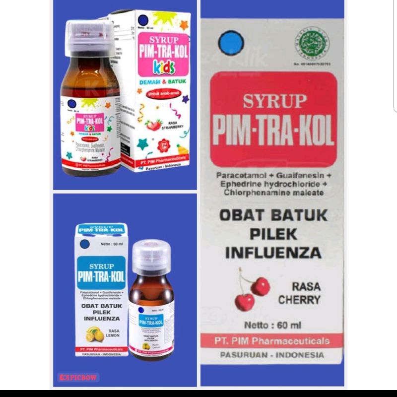 Jual PIMTRAKOl SIRUP/LEMON//CHERRY//KIDSSTRAWBERRY | Shopee Indonesia