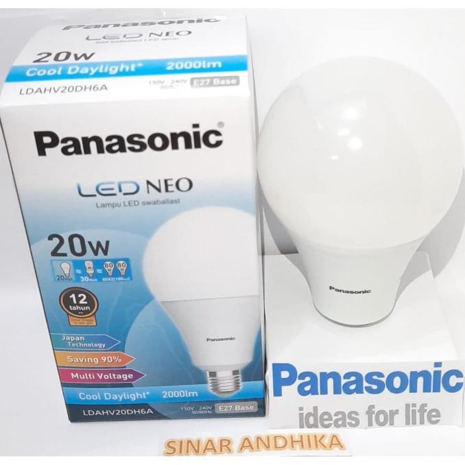Jual LAMPU LED BULB NEO PANASONIC 20 WATT PUTIH 2000LM | Shopee Indonesia