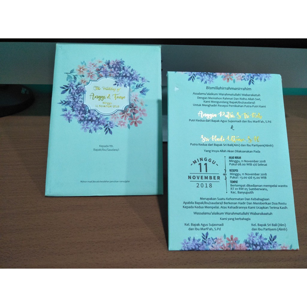 Jual Undangan Pernikahan Hard Cover Potret | Shopee Indonesia