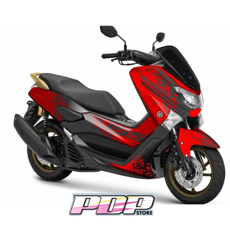 Jual Decal Sticker NMAX Full Body Grafis Merah Variasi Plus laminasi ...