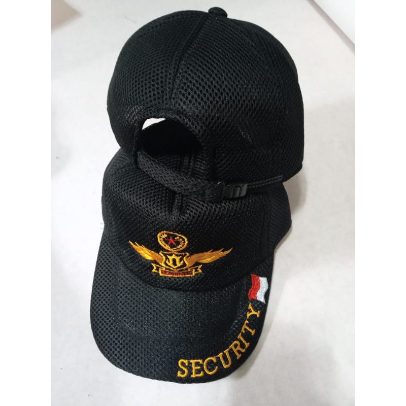 Jual Topi SECURITY Wings Star/Topi Satpam/Topi Security Hitam | Shopee ...