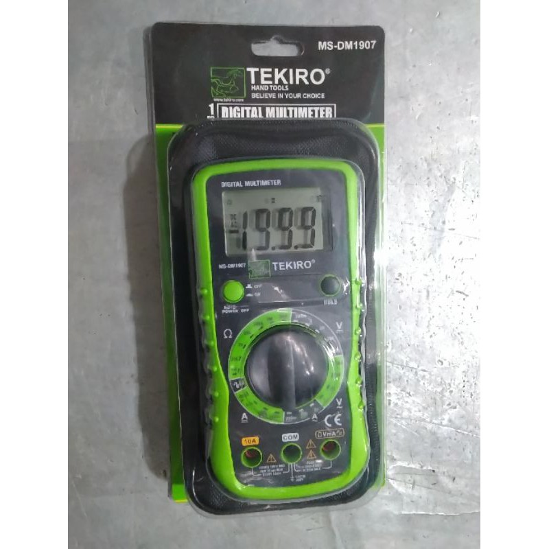 Jual TEKIRO digital multimeter multitester DM-1907 digital ORIGINAL ...