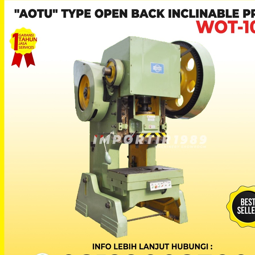 Jual Mesin Pon 100 Ton "Auto" Power Bench Press Stamping Machine ...