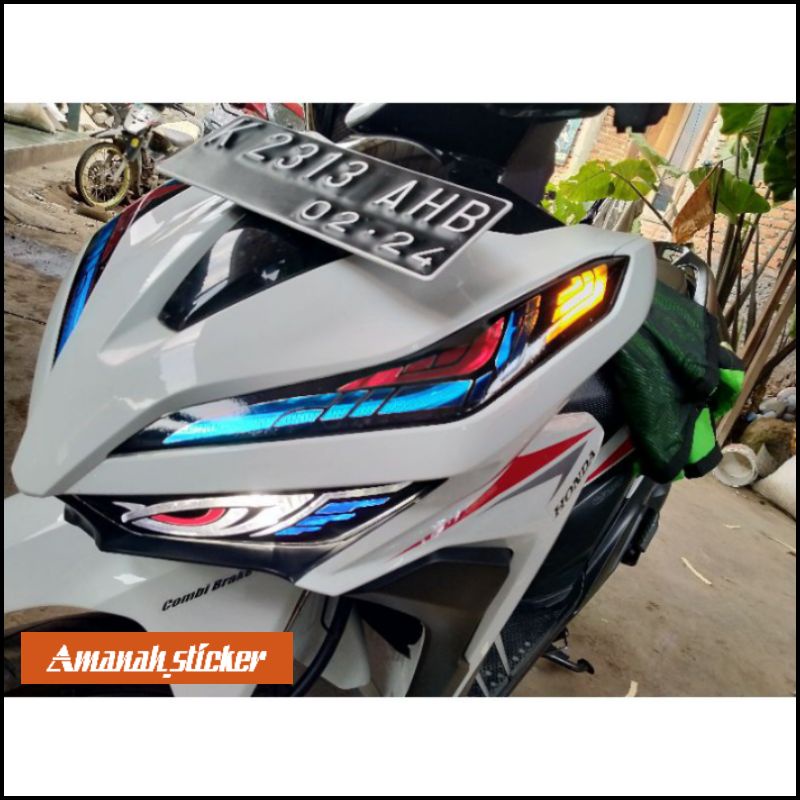 Jual Stiker Lampu Vario 125/150 new 2018-2022/ Sticker Cutting Lampu ...