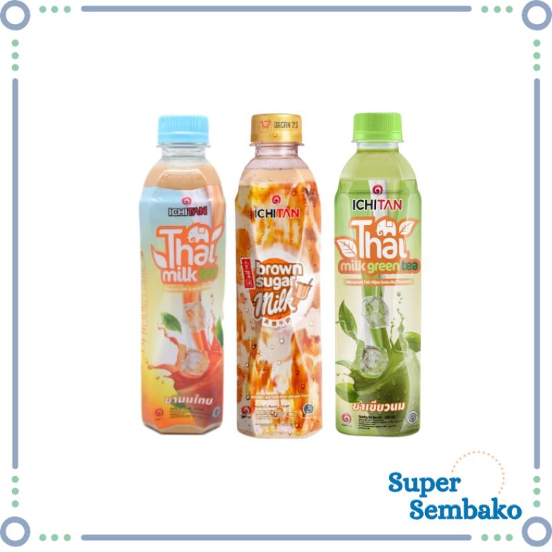Jual MINUMAN MANIS TEH ICHITAN THAI MILK TEA / GREEN TEA / BROWN SUGAR MILK TEA 310ml | Shopee ...