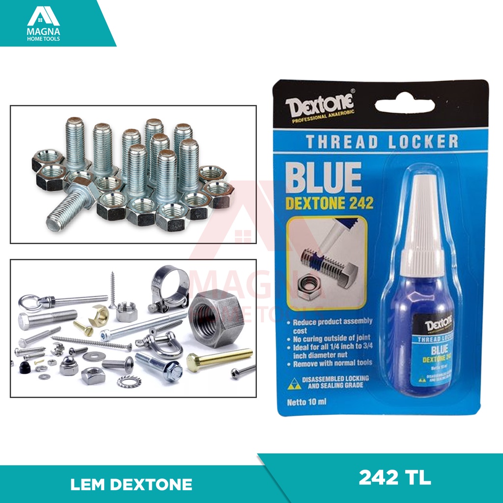 Jual LEM BAUT THREAD LOCKER DEXTONE 242 BIRU | Shopee Indonesia