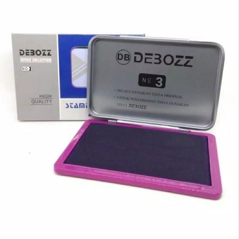 Jual Bantalan cap/ stempel/ stamp pad Debozz kecil no. 3 | Shopee Indonesia