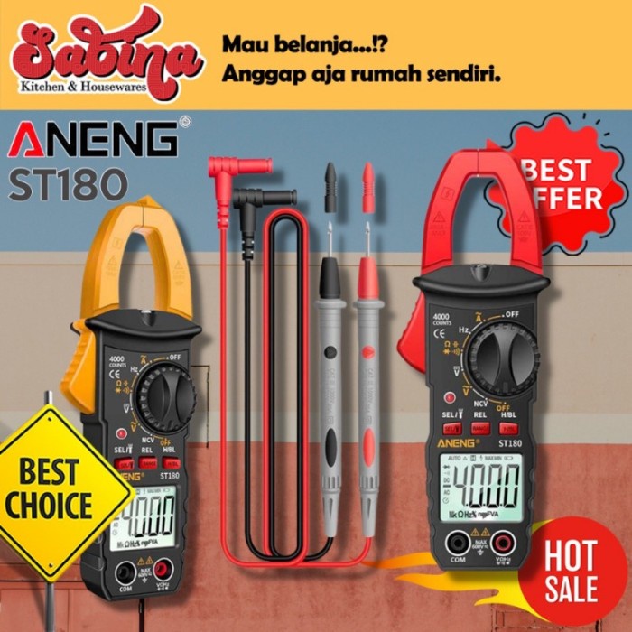 Jual Tang - Clamp Meter Multimeter Digital Multitester Tang Amper ...