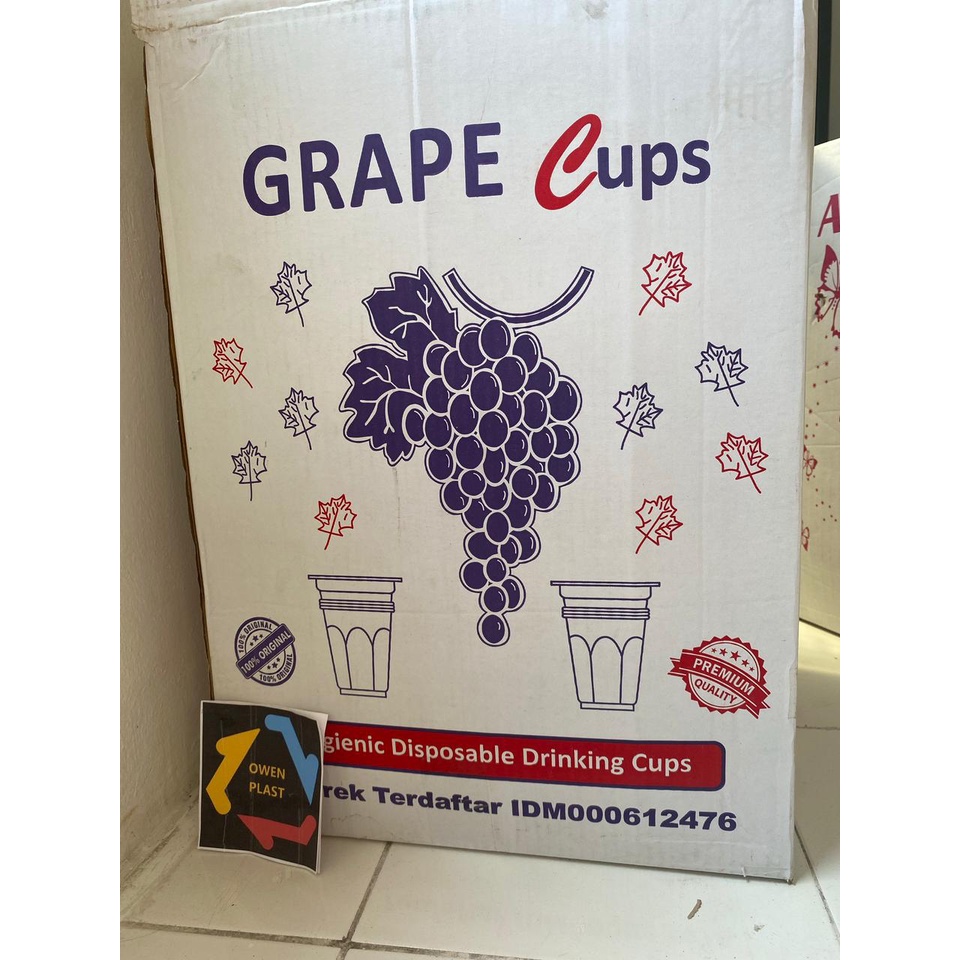 Jual GELAS KOPI/GELAS PLASTIK KECIL MEREK GRAPE 220ML GELAS KOPI SUSU ...