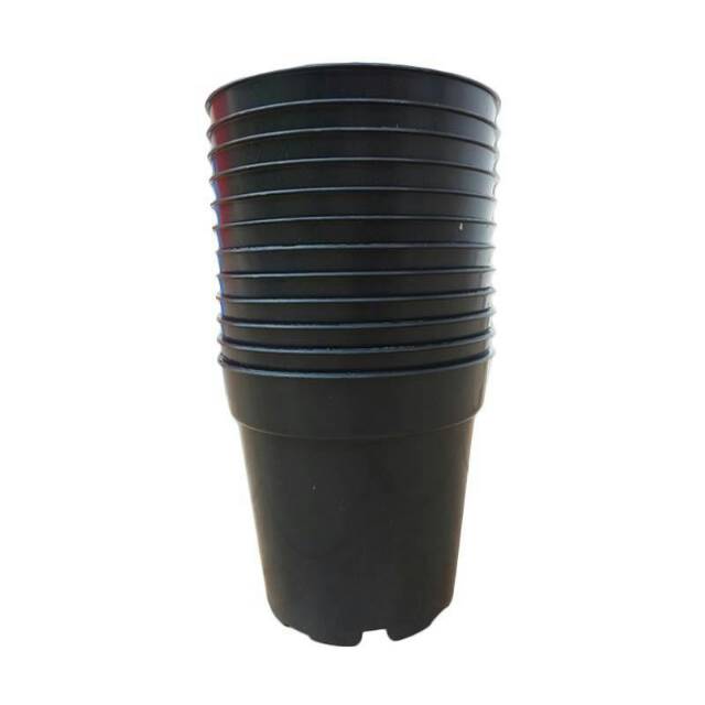 Jual Pot bunga plastik hitam diameter 20cm | Shopee Indonesia
