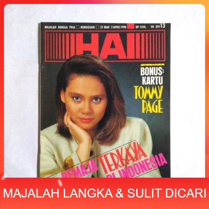 Jual Majalah HAI No.13 Apr 1900 Cover TRI SUDWIKATMONO Langka | Shopee ...