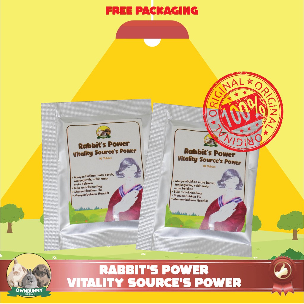 Jual RABBIT'S POWER OBAT MULTIVITAMIN KELINCI BY WOLLY ISI 10 TABLET ...