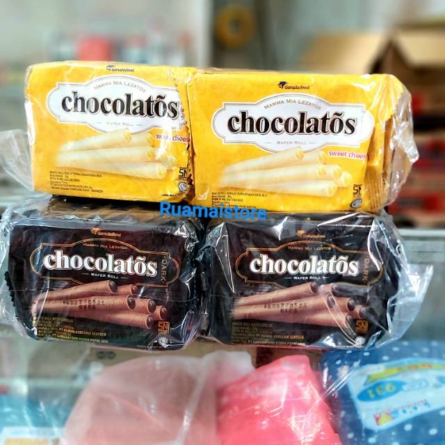 Jual (PCS) Chocolatos Mini Ekonomis Wafer Roll | Shopee Indonesia