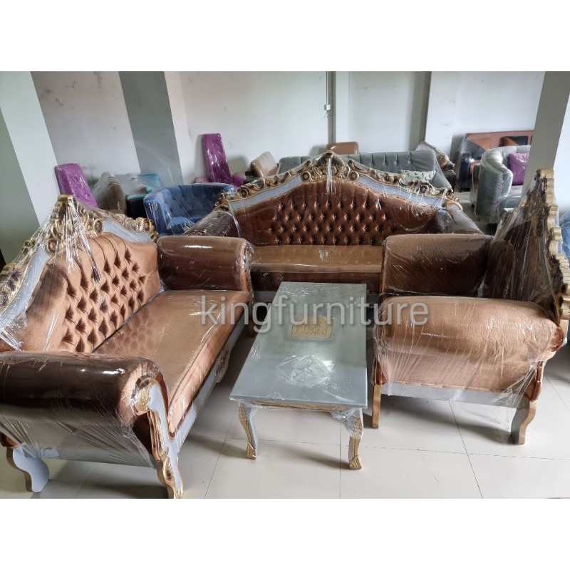 Jual Kursi kayu ukiran 321 (sudah termasuk meja kayu) | Shopee Indonesia