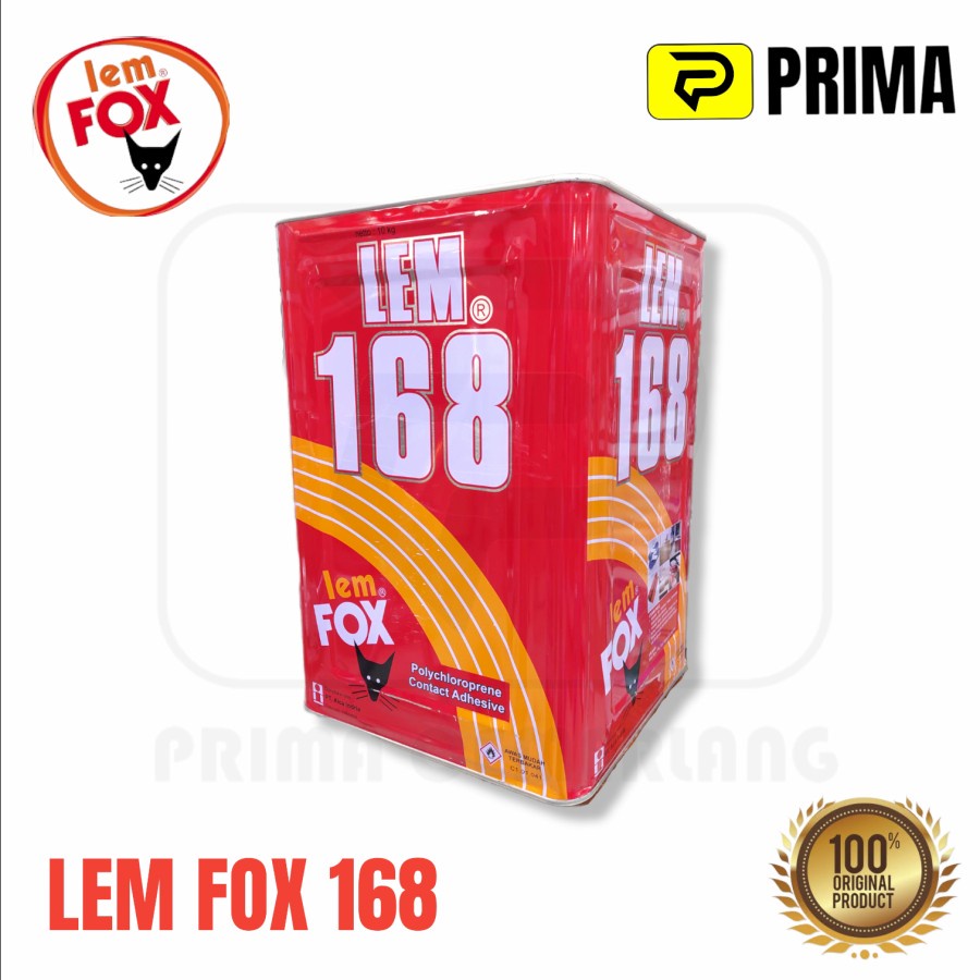 Jual LEM FOX 168 BLEK 10 KG POLOS KALENG MERAH | Shopee Indonesia
