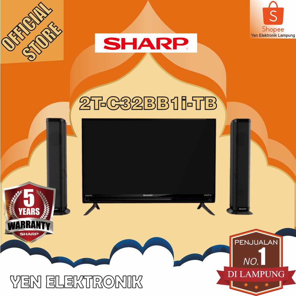 Jual SHARP 32 Inch Aquos LED TV 2T-C32BB1I-TB Garansi Resmi SHARP 5 ...