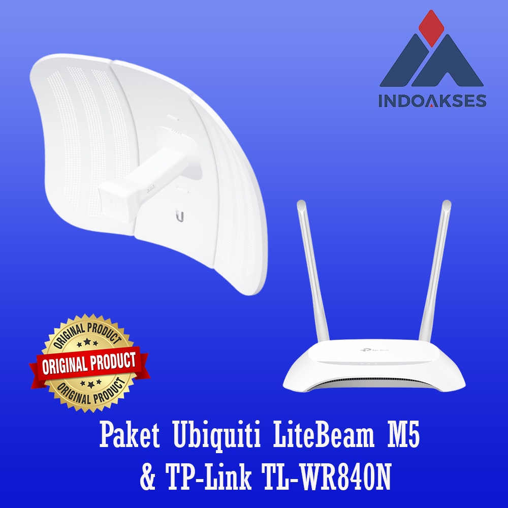 Jual Paket Ubiquiti LiteBeam M5 23 dbi UBNT LBE 23dbi - TP-Link TL ...