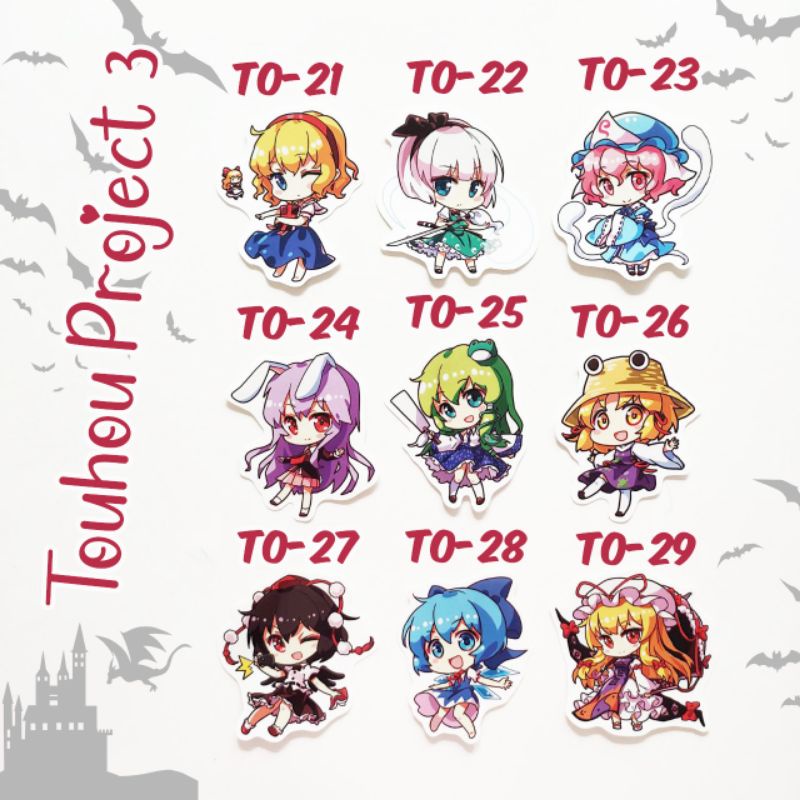 Jual Sticker Touhou Project 3 Game Merchandise | Shopee Indonesia
