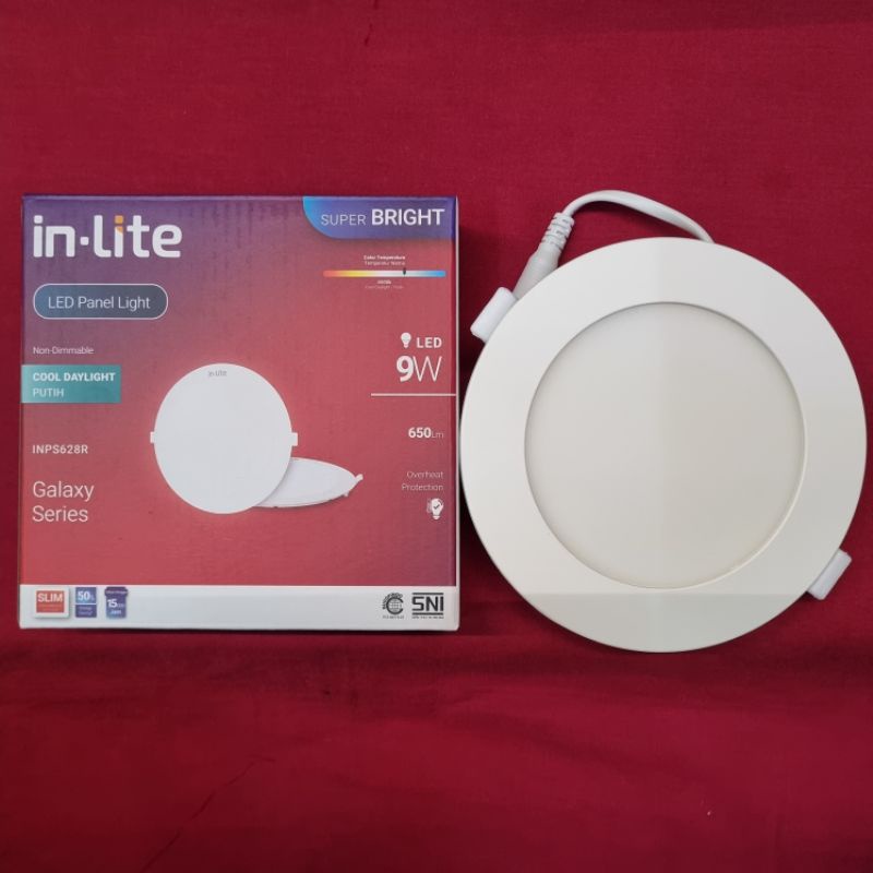 Jual INPS628R Lampu Downlight Panel LED IB/Inbow 9w Inlite | Shopee ...