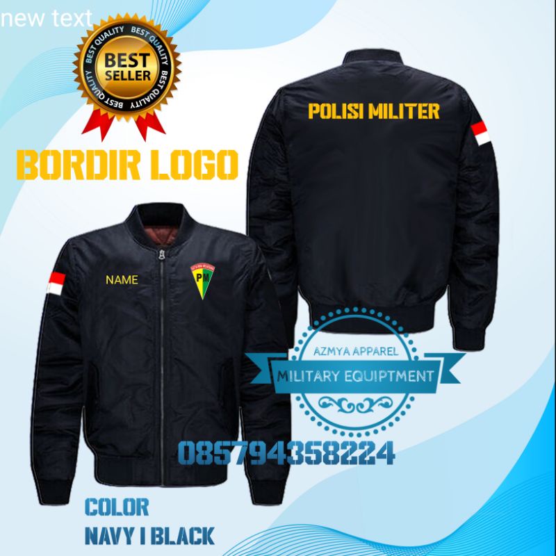 Jual Jaket Bomber POLISI MILITER (WATERPROOF/ANTI AIR) | Shopee Indonesia