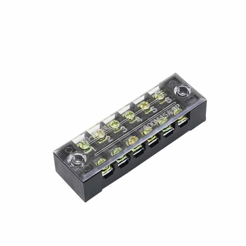 Jual Terminal Block TB1506 TB-1506 6Pole 6P 6 P 15A Blok Panel Mounted | Shopee Indonesia