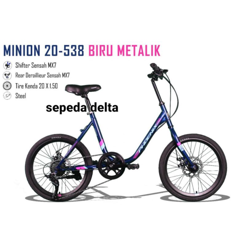 Jual SEPEDA MINION 20 INCH PHOENIX | Shopee Indonesia
