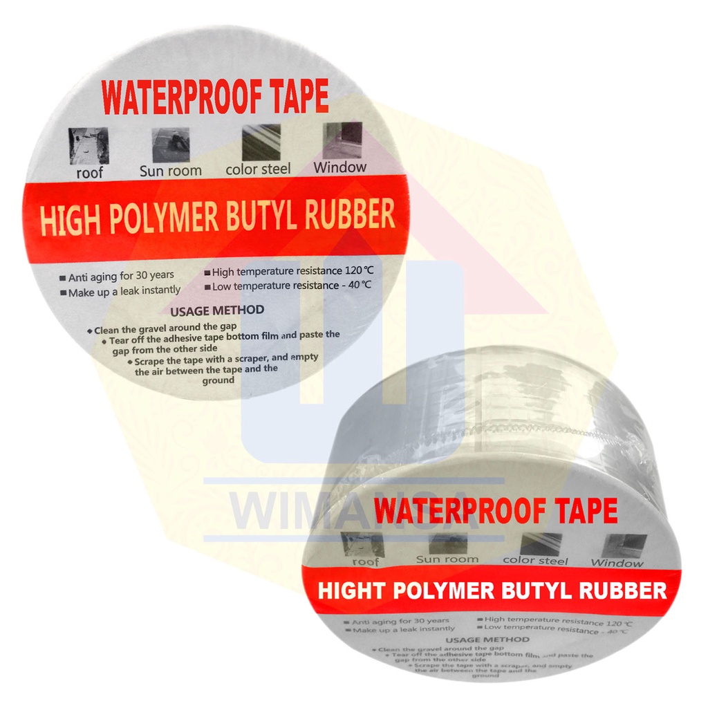 Jual WATERPROOF TAPE - HIGHT POLYMER BUTYL RUBBER | Shopee Indonesia