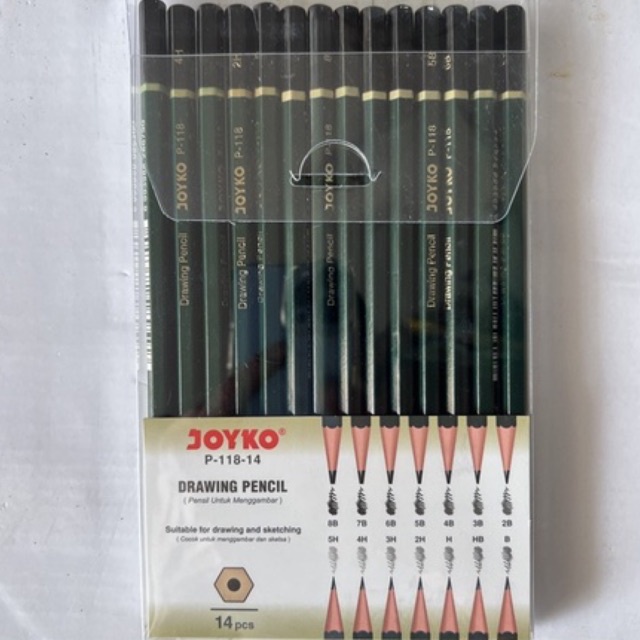 Jual ( 1 set ) Joyko Drawing Sketch Pencil / Pensil gambar sketsa set ...
