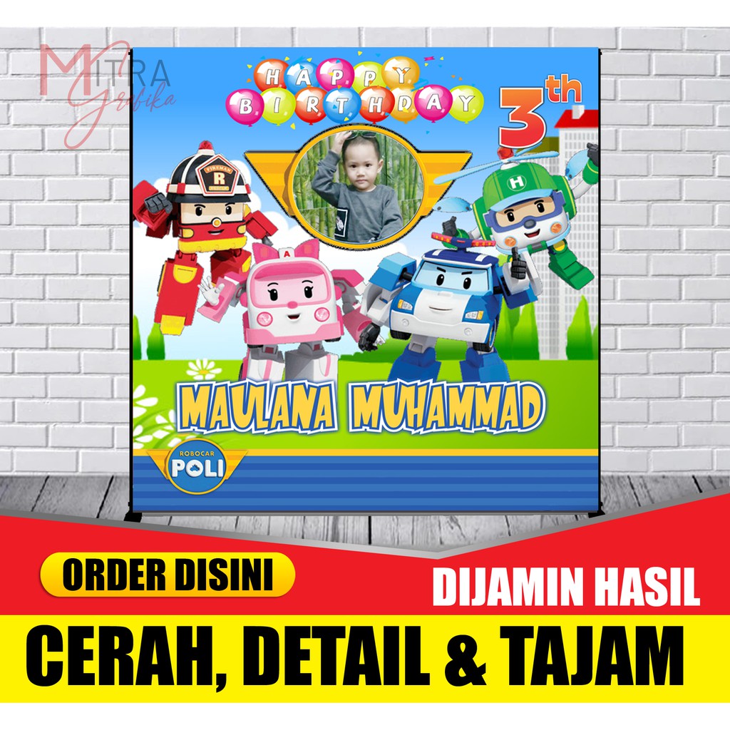 Jual Backdrop Ultah/ spanduk ulang tahun anak / Banner Ulang Tahun Tema ...