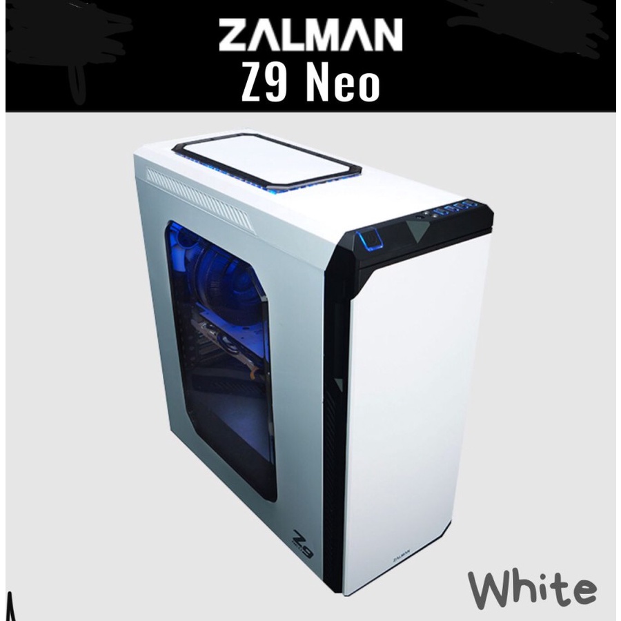 Jual Zalman Z9 Neo I White - Unique Full Acrylic ATX Mid-Tower Gaming ...