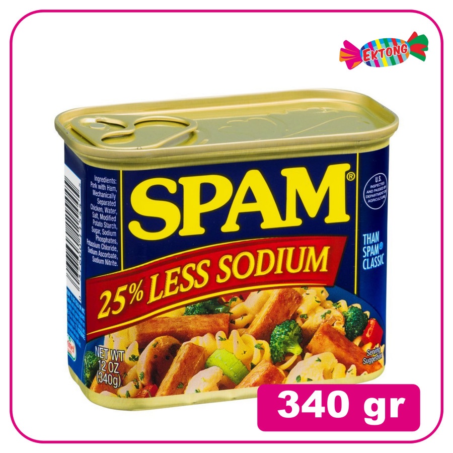 Jual HOLMEL FOOD SPAM LESS SODIUM 340GR ( Luncheon Babi Sodium Rendah ...