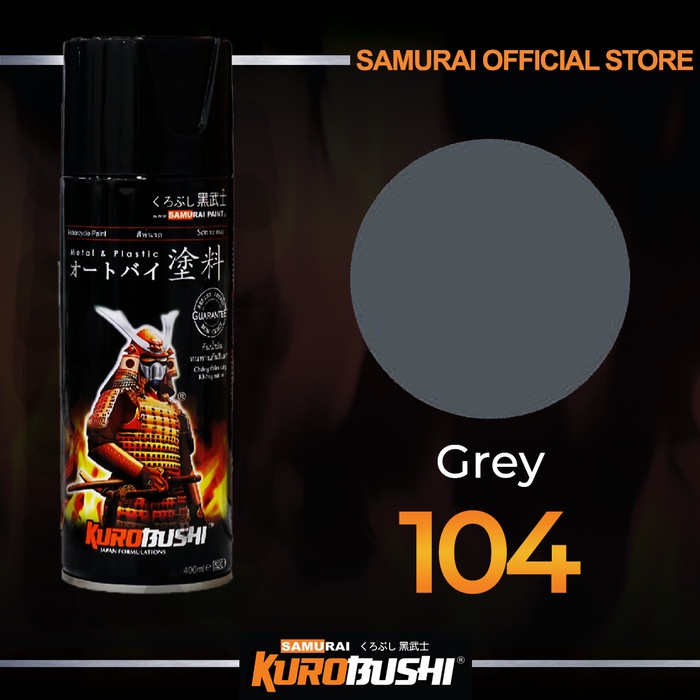 Jual Samurai Paint Grey (Abu-abu Solid) 104 #104 | Shopee Indonesia
