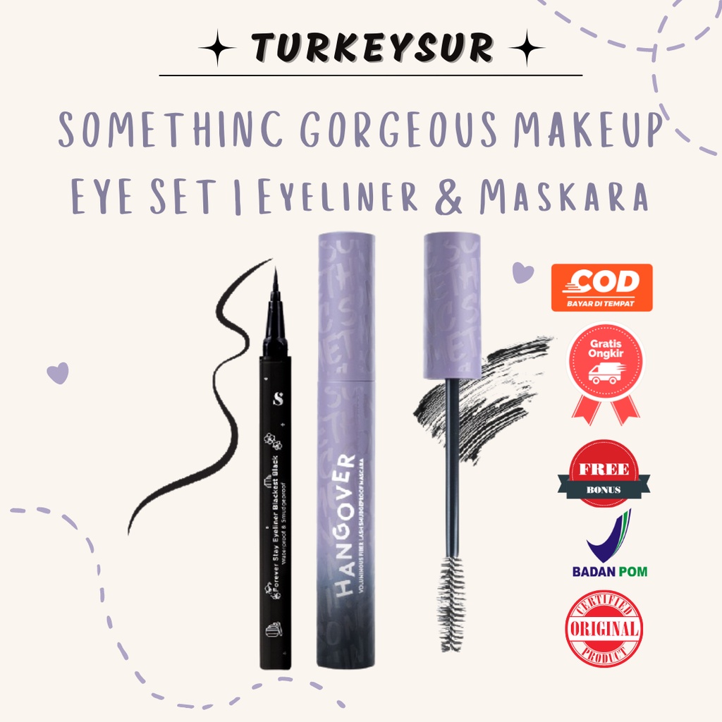 Jual SOMETHINC Gorgeous Eyes Makeup Set - Eyeliner & Mascara Somethinc ...