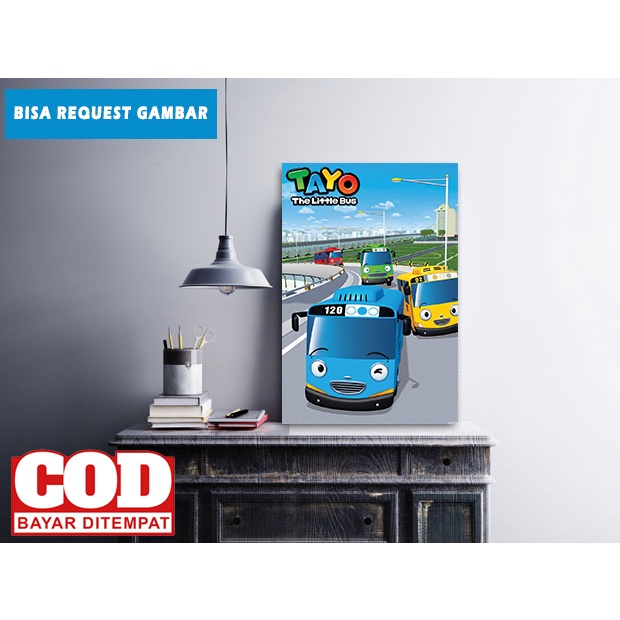Jual Poster Tayo /Hiasan Dinding Kayu mdf 9mm 20x30 cm/Wall Decor ...