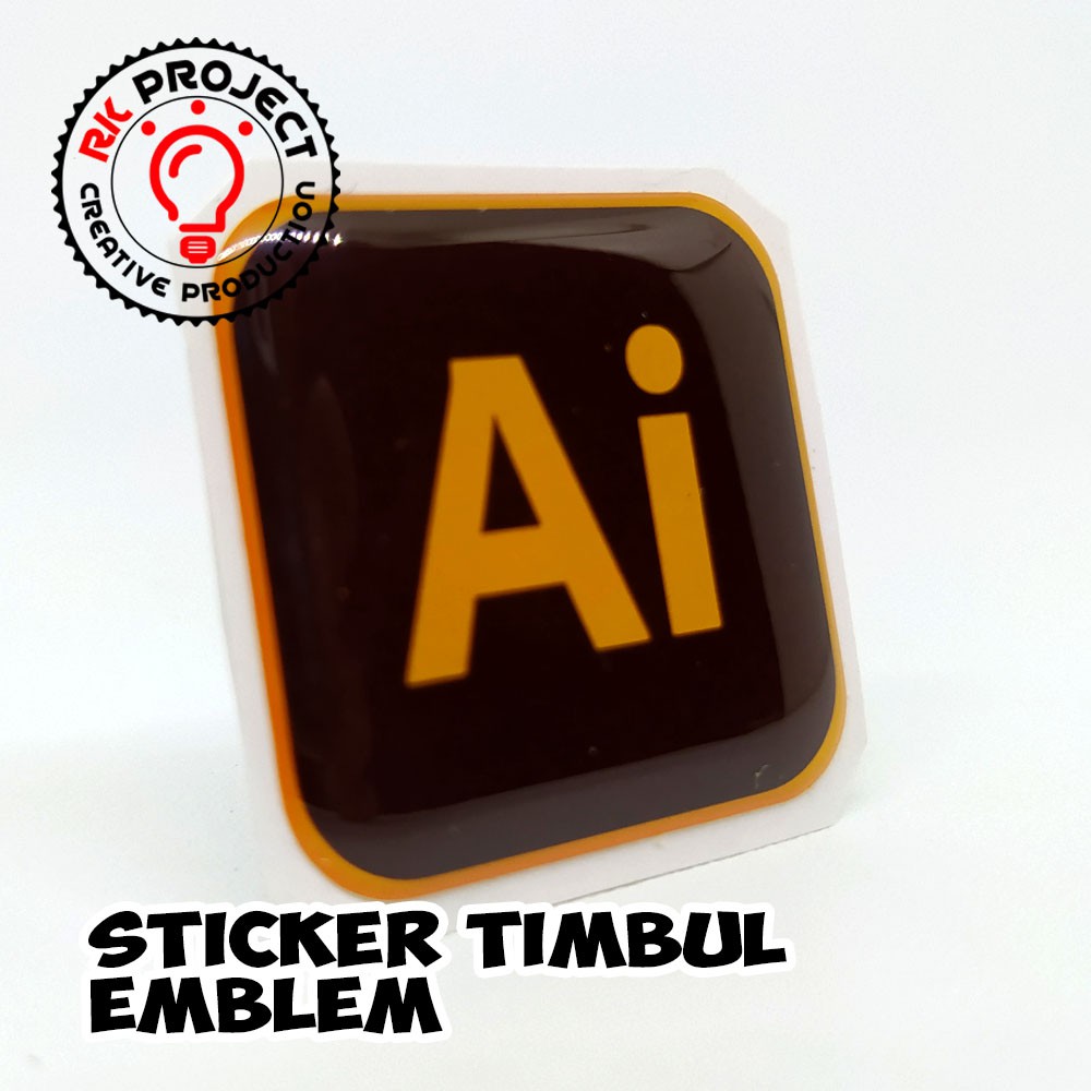 Jual ADOBE ILLUSTRATOR AI Sticker Timbul Emblem Resin Lentur | Shopee ...