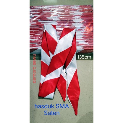 Jual Hasduk kacu SMA bahan Saten dasi pramuka | Shopee Indonesia