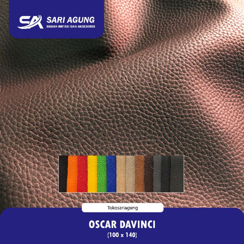 Jual OSCAR DAVINCI (METER) BAHAN KULIT JERUK SINTETIS IMITASI UNTUK TAS ...