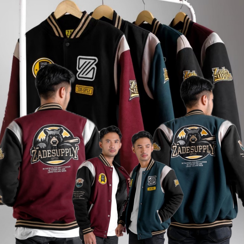Jual Violent store | ZADE JAKET VARSITY BORDIR ORIGINAL ZADA SUPPLY ...