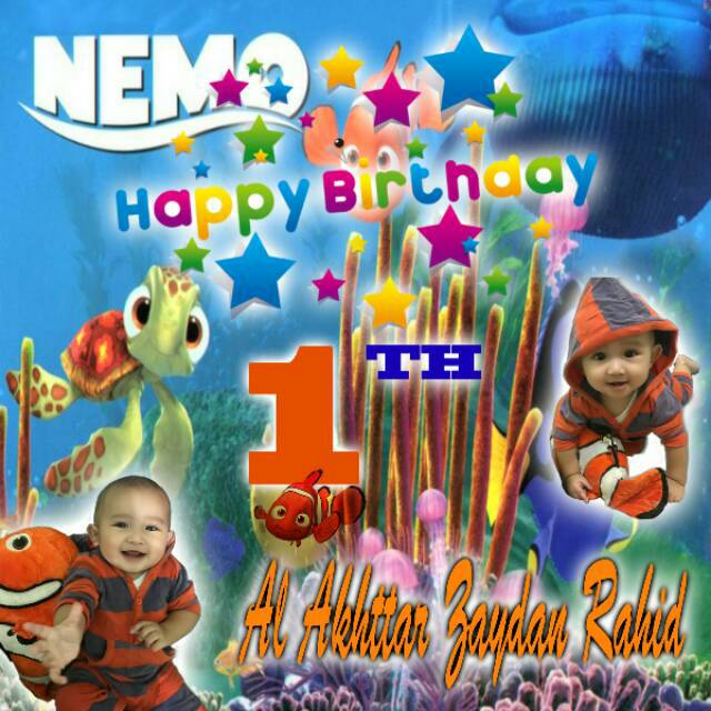 Jual Banner/Spanduk/backdrop ulang tahun dll uk 1x1m 2x1m 2x2m 3x1m ...