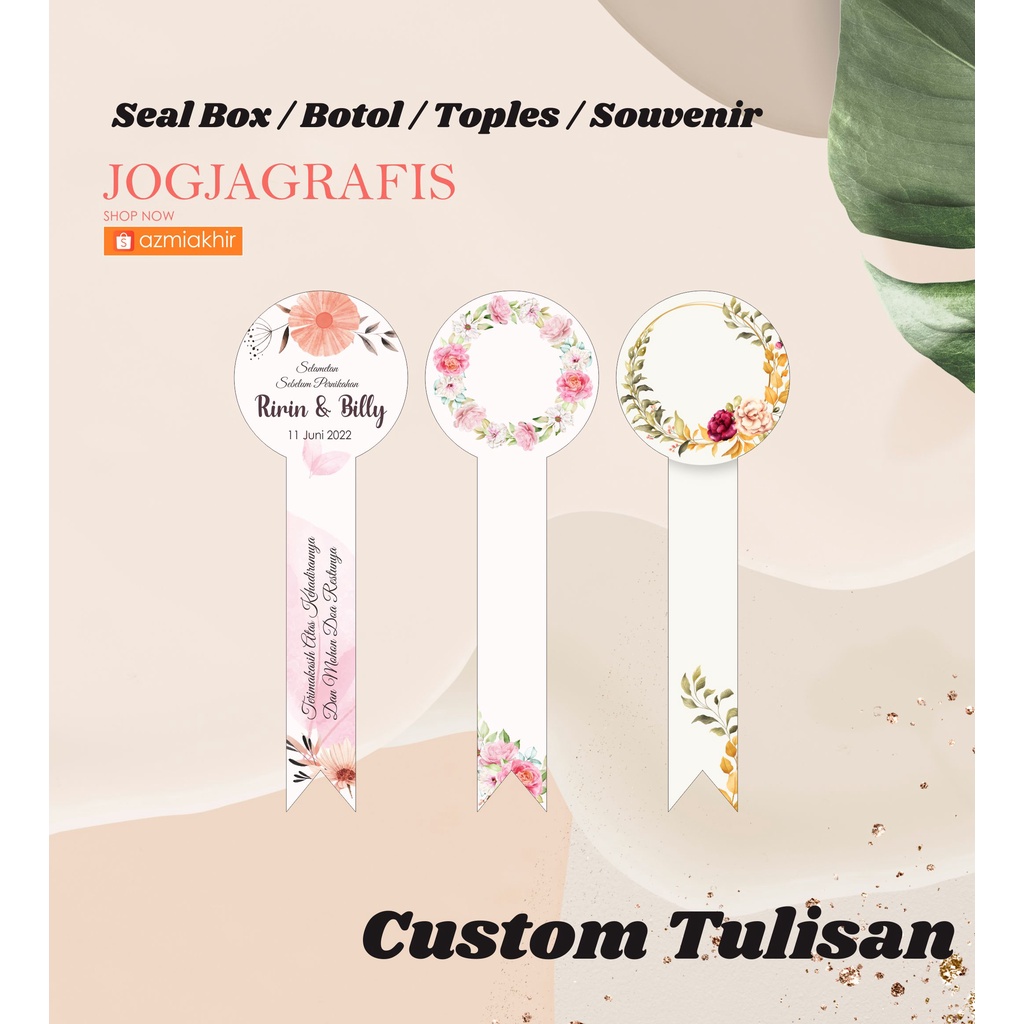 Jual [ 1 pack 100pcs ] Stiker Seal Toples Stiker thank you Stiker ...