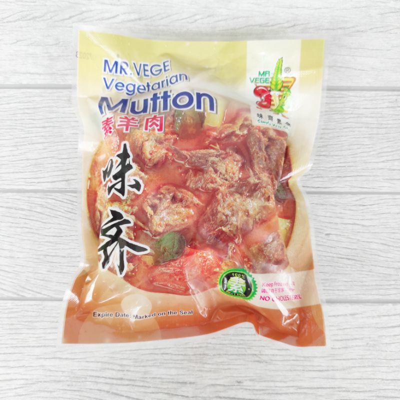 Jual Mr Vege Vegetarian Mutton 240g Vegetarian Vegan | Shopee Indonesia