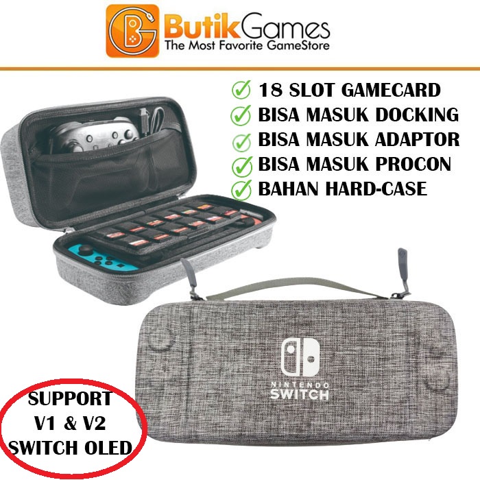 Jual Hardcase Hard Case Tas Travel Mini Bag Nintendo Switch V1 V2 OLED | Shopee Indonesia
