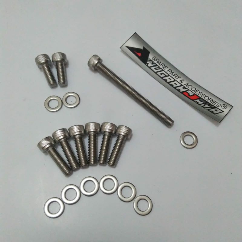 Jual Baut L Stainless Set Box Filter Tutup Filter RX King | Shopee ...