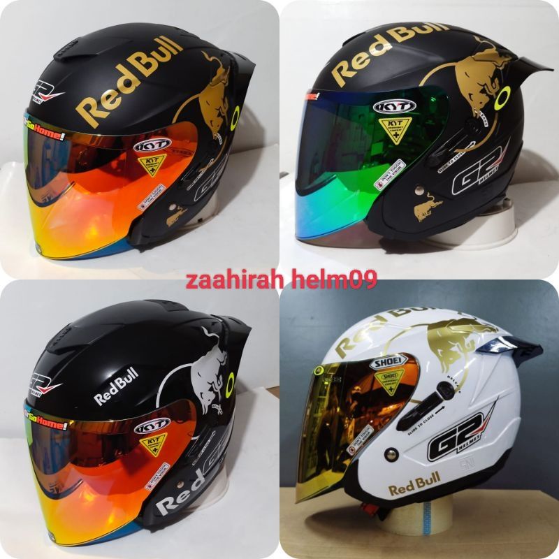 Jual helm G2 optimak paket ganteng free spoiler dan visior venom ...