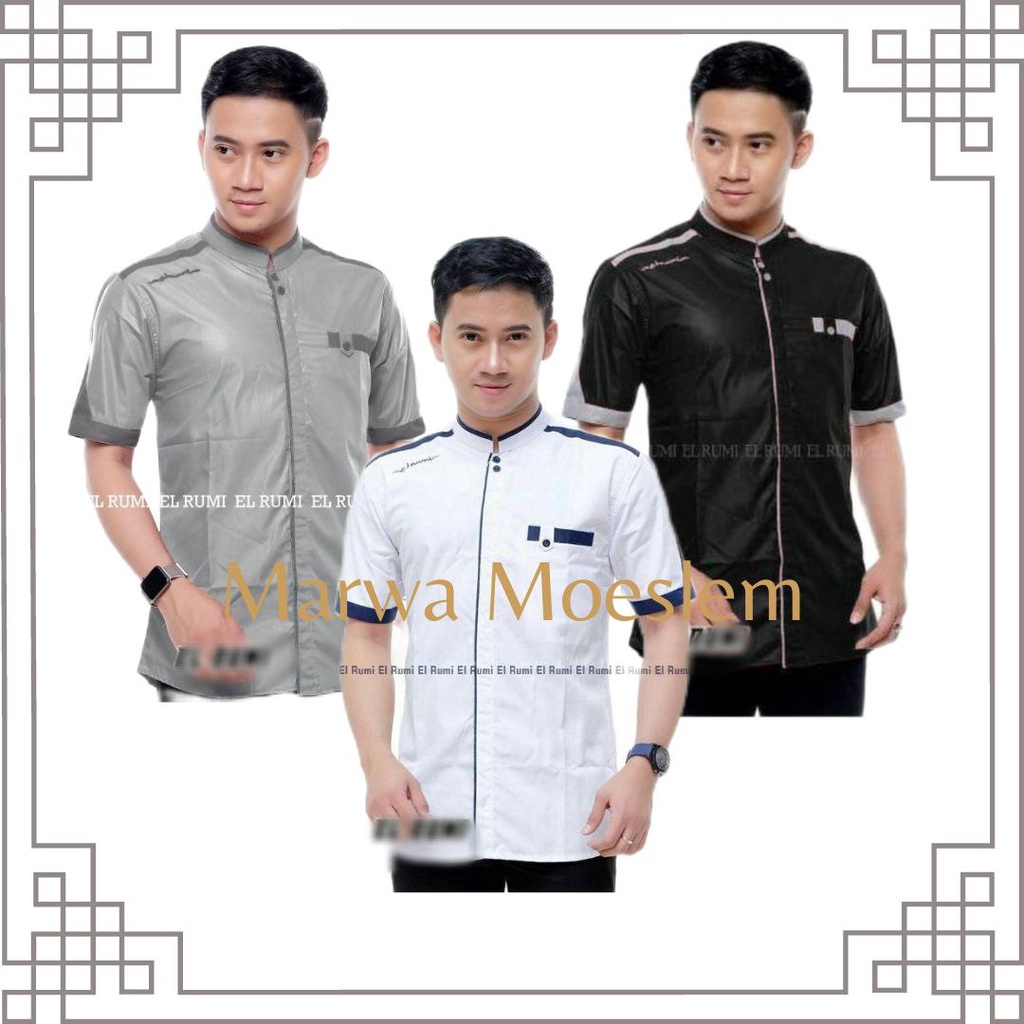 Jual MM - Baju Koko Pria Dewasa Lengan Pendek Pakaian Muslim Pria Adem ... Jual MM - Baju Koko Pria Dewasa Lengan Pendek Pakaian Muslim Pria Adem ...