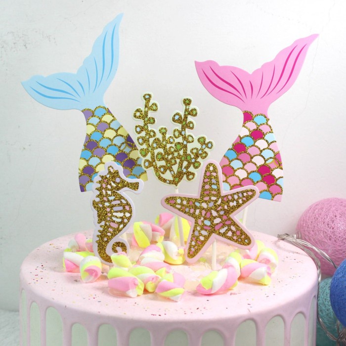 Jual Cake Topper Mermaid / Sea / Laut /Pantai | Shopee Indonesia