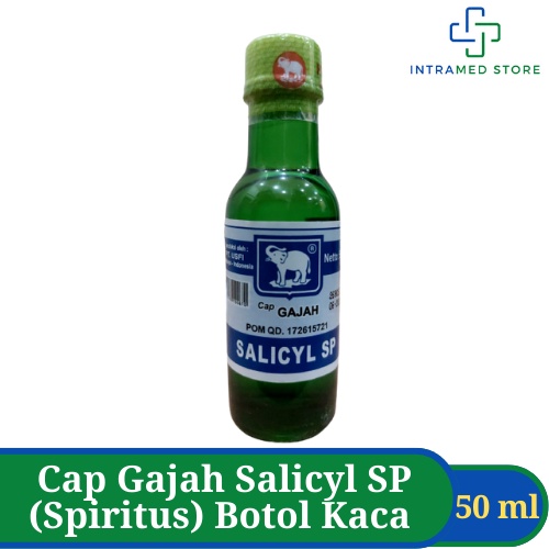 Jual Cap Gajah Salicyl SP (Spiritus) isi 50 ml Botol Kaca | Shopee ...