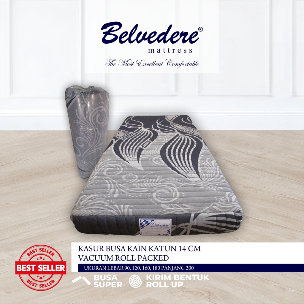 Jual Belvedere Sleep Cool Matras Kain Knitting Tebal 14cm - Kasur Busa ...