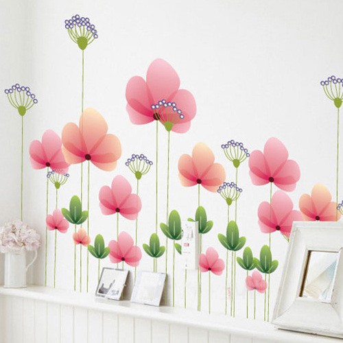 Jual Reliza Wall Sticker Bunga Sakura Flower Matahari Lily Stiker ...